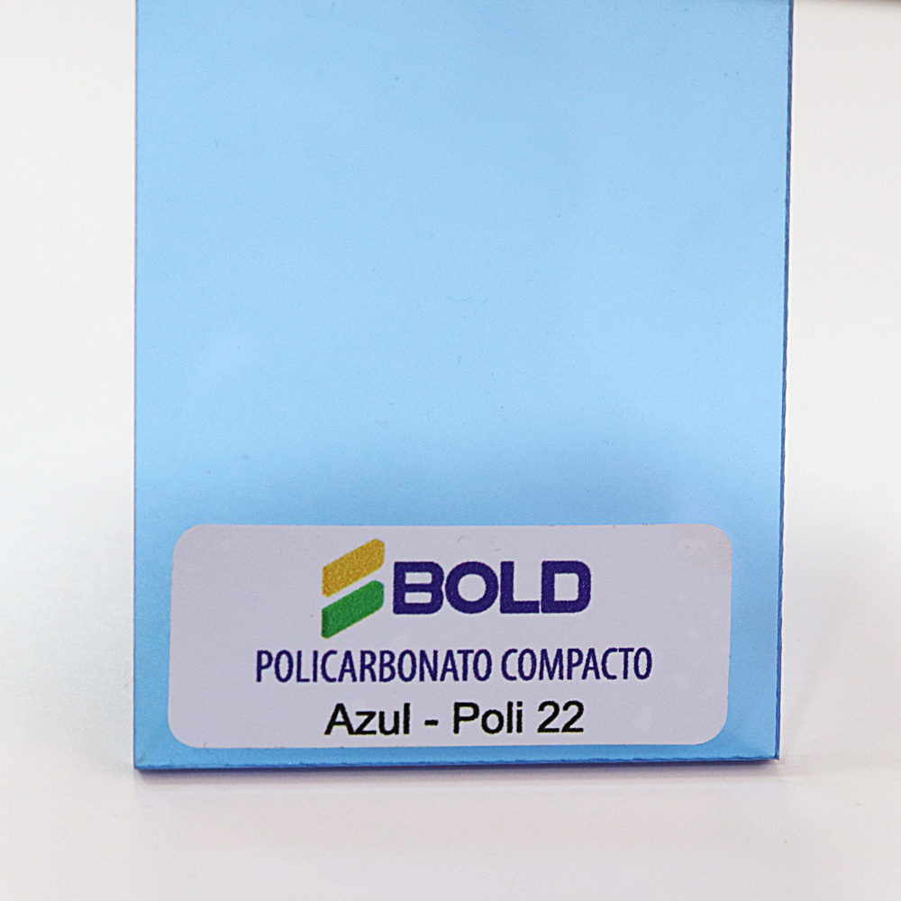Produto: POLICARBONATO AZUL 2050X6000X3MM - POLI T